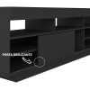 Rack para TV Até 60 Polegadas Treviso C/ Rodízios Preto - Artely