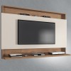 Painel para TV Até 50 Polegadas Madri 1 Prateleira Canelato Rústico/3d ...