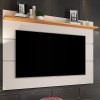 Painel para TV Até 70 Polegadas Vivare New 1 Prateleira Off White ...