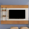 Painel para TV Até 65 Polegadas Granada 2 Prateleiras Naturalle/Off ...
