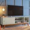Rack para TV Até 60 Polegadas Malibu 1 Porta Off White - Olivar Móveis