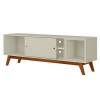 Rack para TV Até 60 Polegadas Malibu 1 Porta Off White - Olivar Móveis