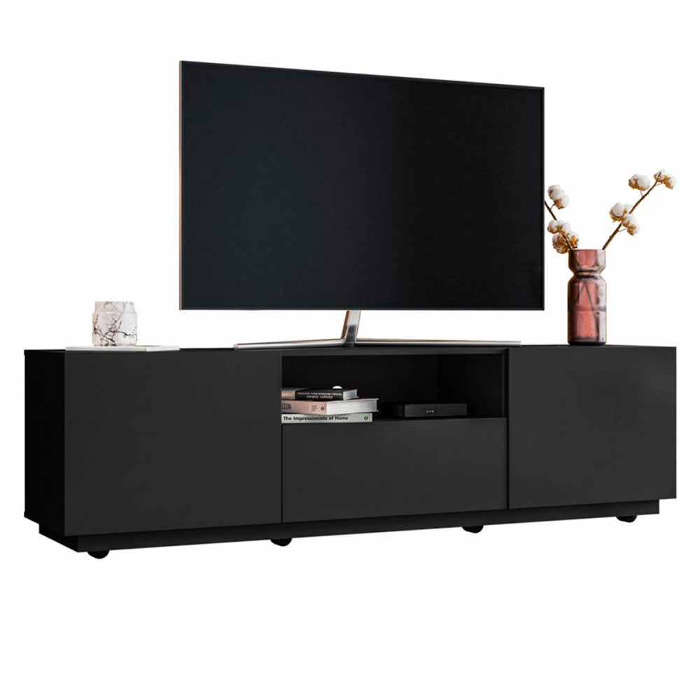 Rack para TV Até 65 Polegadas Home Royal Preto - Olivar Móveis
