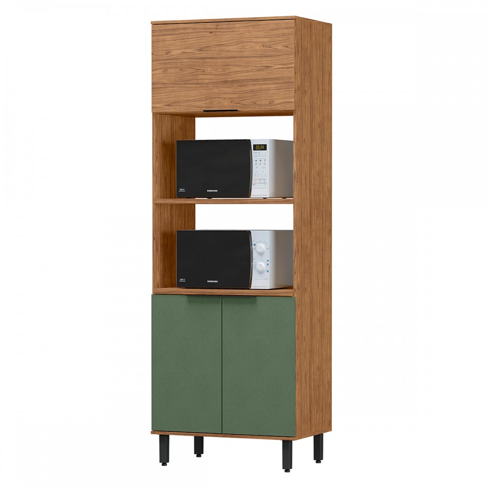 Torre Quente Toscana 3 Portas 100% Mdf Freijó/Jade Tto01 - Mx Móveis