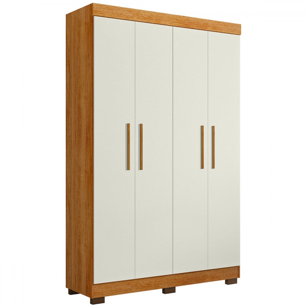 Guarda-Roupa Solteiro Flórida 4 Portas 3 Gavetas 100% Mdf Amadeirado ...