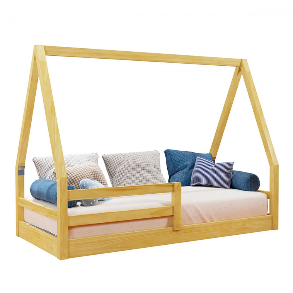 Mini-Cama Montessoriana Eduarda Madeira Maciça Pinus - Rodmoveis