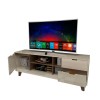 Rack para TV Até 60 Polegadas Oklahoma 1 Porta 2 Gavetas Off White ...