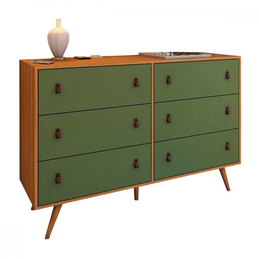 Cômoda Amazonas 6 Gavetas Alecrim - Panorama Móveis