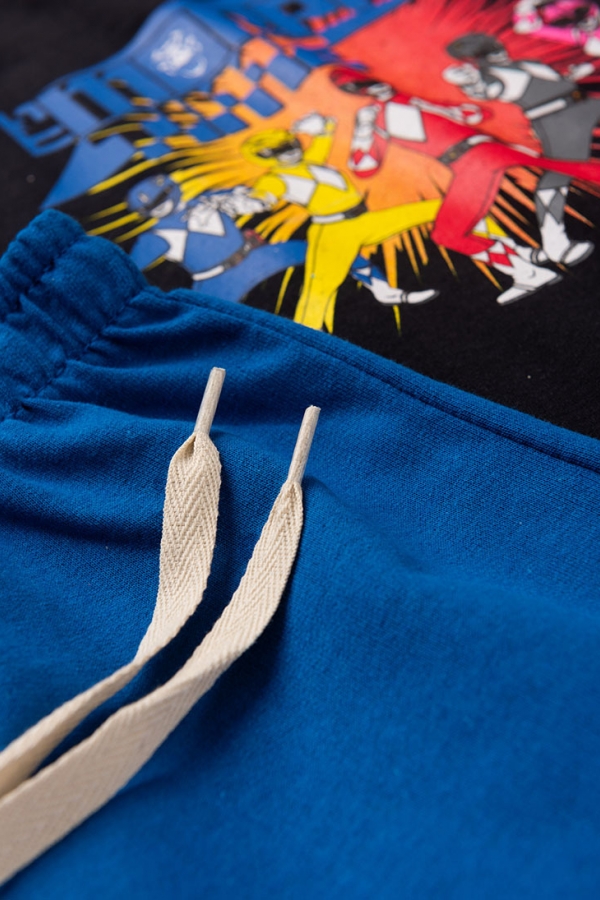 Conjunto Masculino Infantil Power Time - Power Rangers Preto